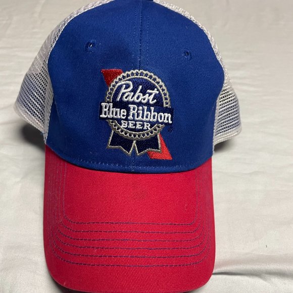 Pabst Blue Ribbon | Accessories | Pabst Blue Ribbon Beer Trucker Cap ...